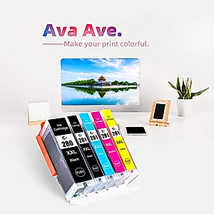 280 and 281 Ink Cartridges for Canon 280 281 PGI-280XXL CLI-281XXL for Pixma TR7520 TR8620 TR8520 TS6120 TS6220 TS6320 TS9120 TS8220 TS8320 TS9520 TS702 Printer