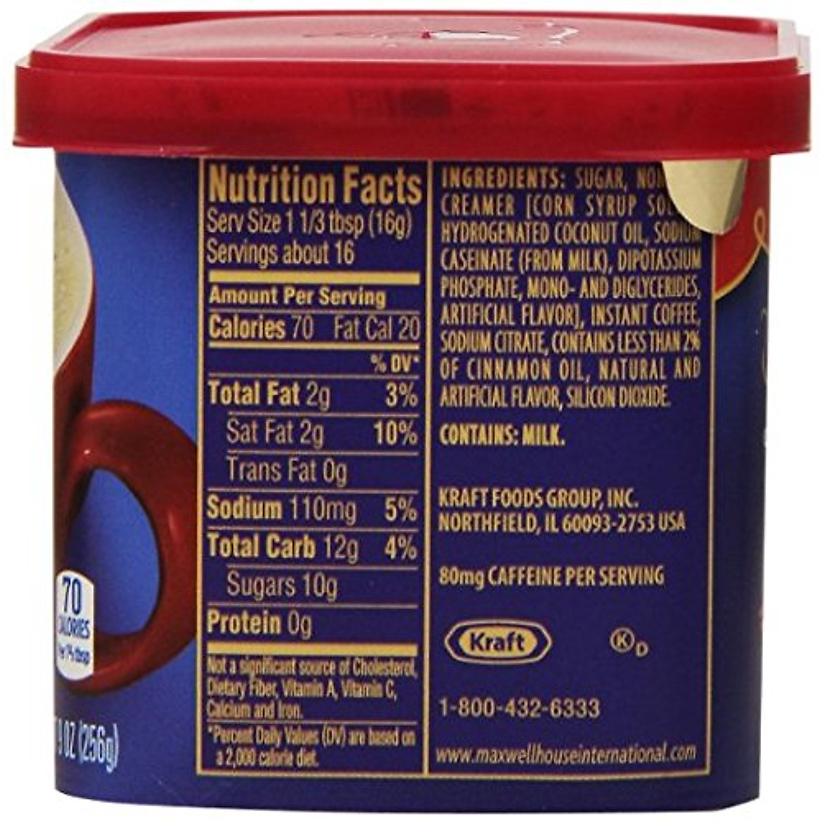 Maxwell House International Cafe 4-Can Variety Bundle includes 1-Can Cafe Francais, 7.6 oz + 1-Can French Vanilla, 4 oz + 1-Can Vanilla Caramel, 8.7 oz + 1-Can Cafe Vienna, 9 oz