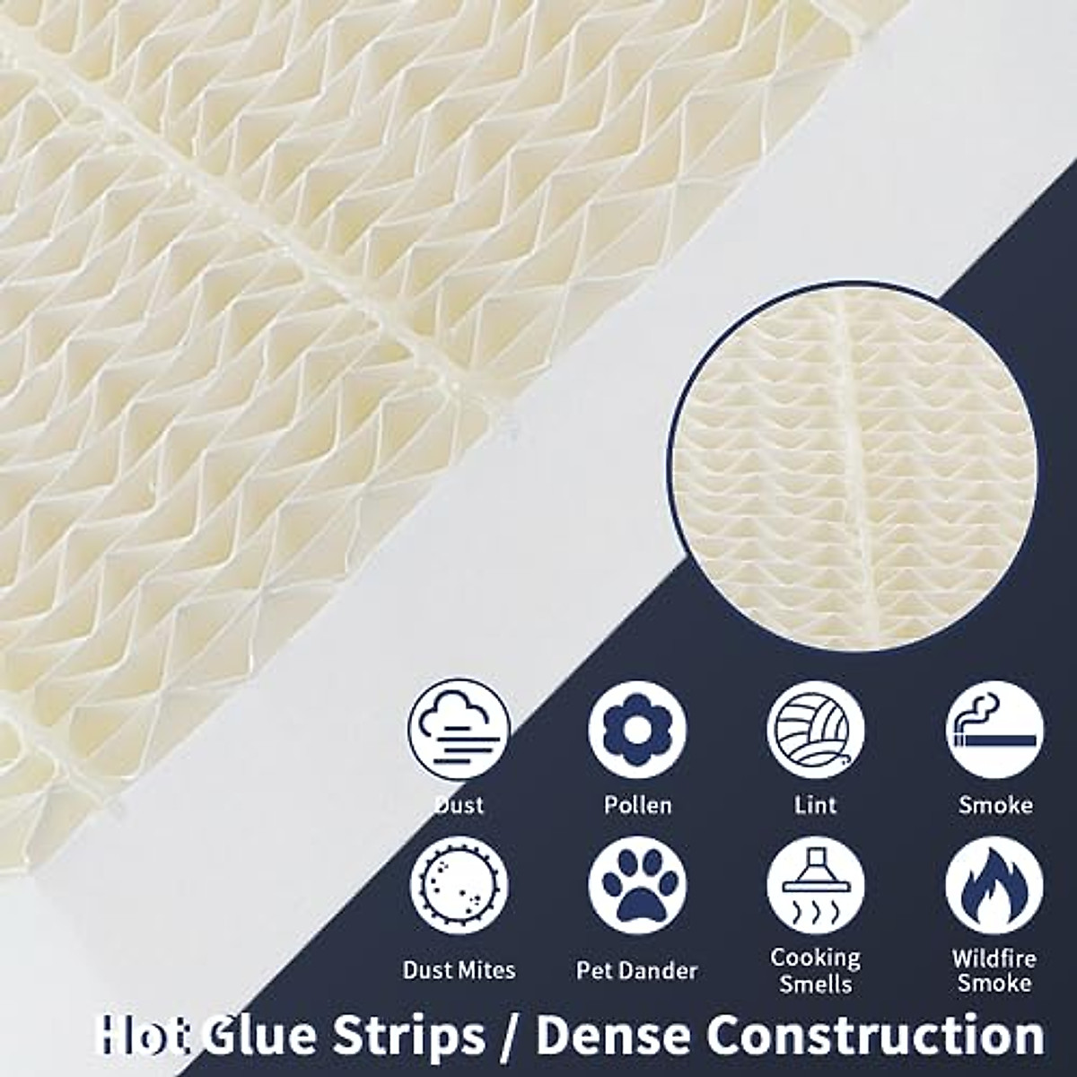 Funmit 1043 Super Humidifier Wick Filter (4 Pack) Replacement for Essick Air AIRCARE EP9500, EP9700, EP9800, EP9R500, EP9R800, 821000, 826000, 826800, 831000 Bemis Space Saver 800 8000 Humidifiers