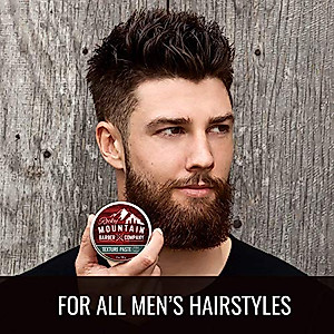 Rocky Mountain Barber Company Hair Paste for Men - Hair Styling Paste with Pliable Light-Firm Hold for All Hair Styles, Shine-Free Matte Finish - Easy to Wash Out – 2oz