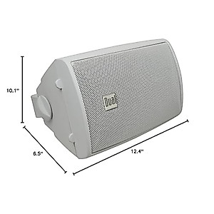 Dual Audio LU47PW 4 3-Way Indoor/Outdoor Speakers (White)