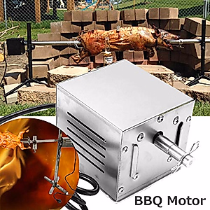 Hog Roast Machine BBQ Spit Stainless Steel Roasting Electric Motor Turning Loads 40kg,28W