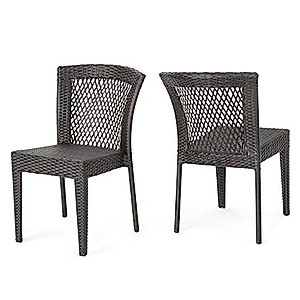 Christopher Knight Home Dusk Outdoor Wicker Chairs, 2-Pcs Set, Multibrown