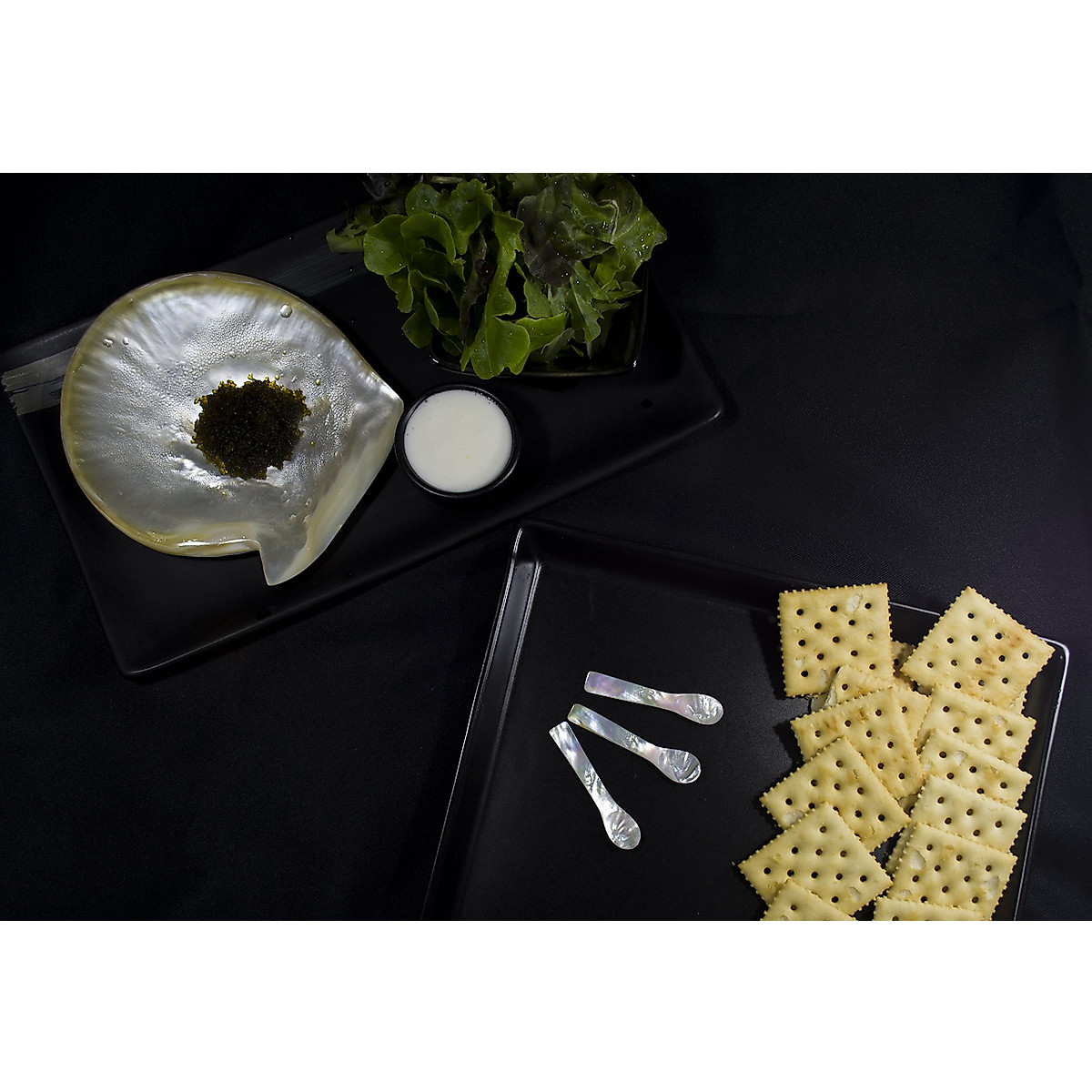 Set of 3 Hand craft Mother of pearl caviar spoon (3 QTY, 2.5 Inches)