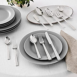 Lenox Bratton 65-Piece Flatware Set, 9.85 LB, Metallic