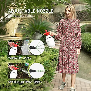 VIVOSUN Outdoor Tumbling Composter Dual Rotating Batch Compost Bin, 43 Gallon Orange Door and 0.2 Gallon Hand held Garden Sprayer Pump Pressure Water Sprayers