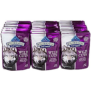 Blue Buffalo Wilderness Trail Toppers Chunky Beef Bites Dog Food, 24 By 3 Oz.