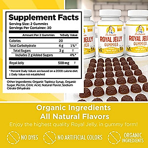 Royal Jelly Gummies by Dr. Danielle, Best Royal Jelly Gummy Supplement, 500mg