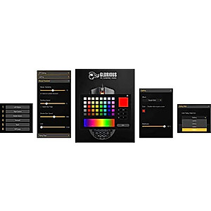 Glorious Model O- (Minus) Compact Wired Gaming Mouse - 58g Superlight Honeycomb Design, RGB, Pixart 3360 Sensor, Ambidextrous, Omron Switches - Glossy Black