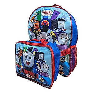 Ruz Thomas Train and Friends 16 Inch Backpack with Detachable Lunch Box