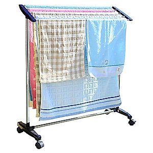 zongshengshop Drying Rack Small Drying Rack Floor-Folding Indoor Drying Towel Rack Balcony Moving Bay Window Mini Drying Rack Creative Clothesline Clothes Drying Rack