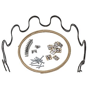 House2Home 31" Couch Spring Repair Kit to Fix Sofa Support for Sagging Cushions - Includes 2pk of Springs, Upholstery Spring Clips, Seat Spring Stay Wire, Screws, and Installation Instructions