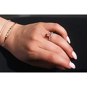 Kobelli 3.64ct.tw Pink Diamond Bubble Ring (IGI Certified) - 8.0