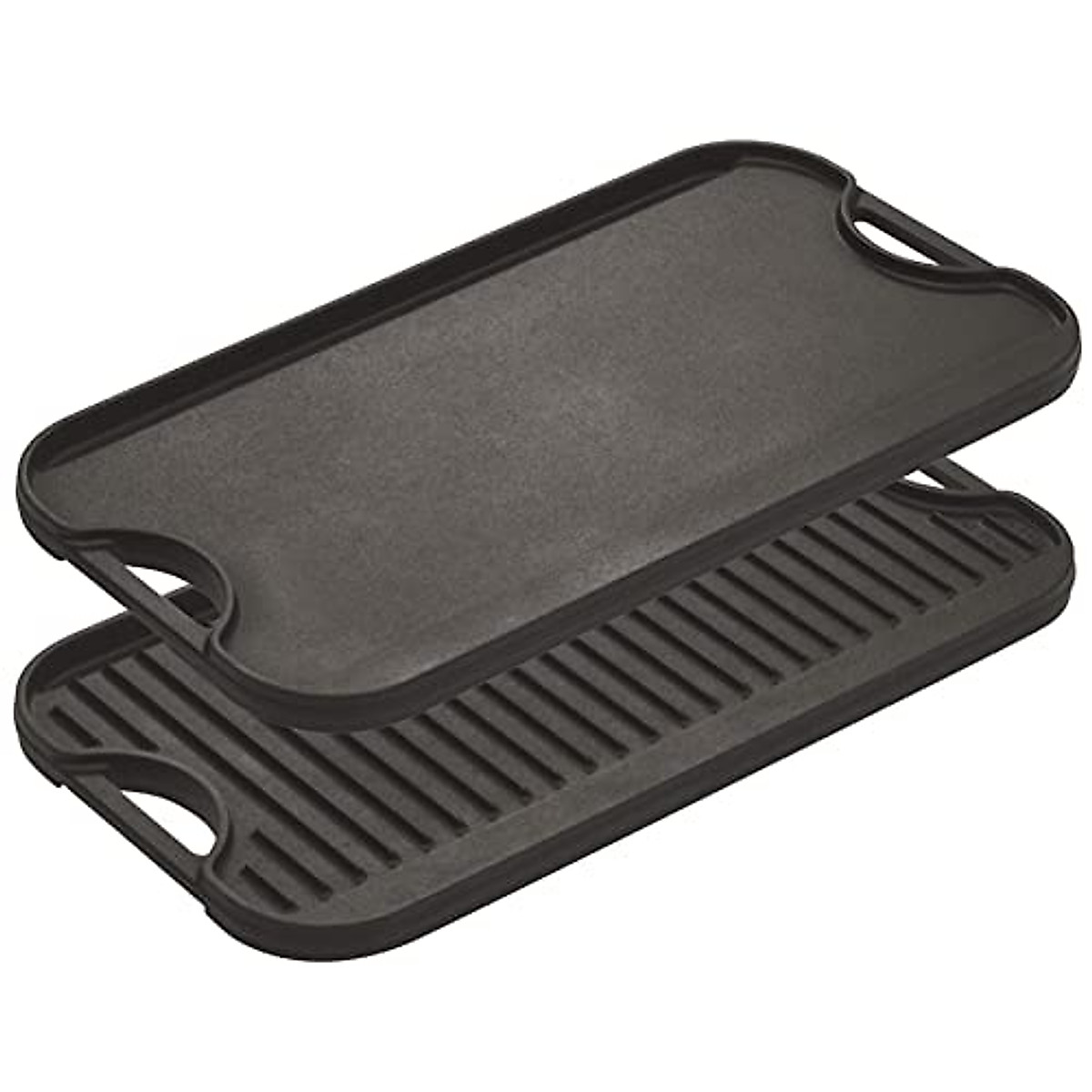 Lodge LPGI3 Cast Iron Reversible Grill/Griddle, 20-inch x 10.44-inch, Black