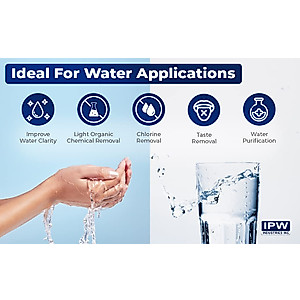 15 Lbs Bulk Coconut Shell Water Filter Granular Activated Carbon Charcoal by IPW Industries Inc.