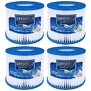 Cryspool VI Spa Filters Replacements for Type VI, Lazy-Z-Spa, 90352E Coleman SaluSpa hot tub Filter, 4 Pack