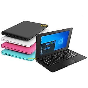 Goldengulf Windows 10 Computer Laptop Mini 10.1 Inch 32GB Ultra Thin and Light Netbook Intel Quad Core CPU PC HDMI WiFi USB Netflix YouTube (Black)