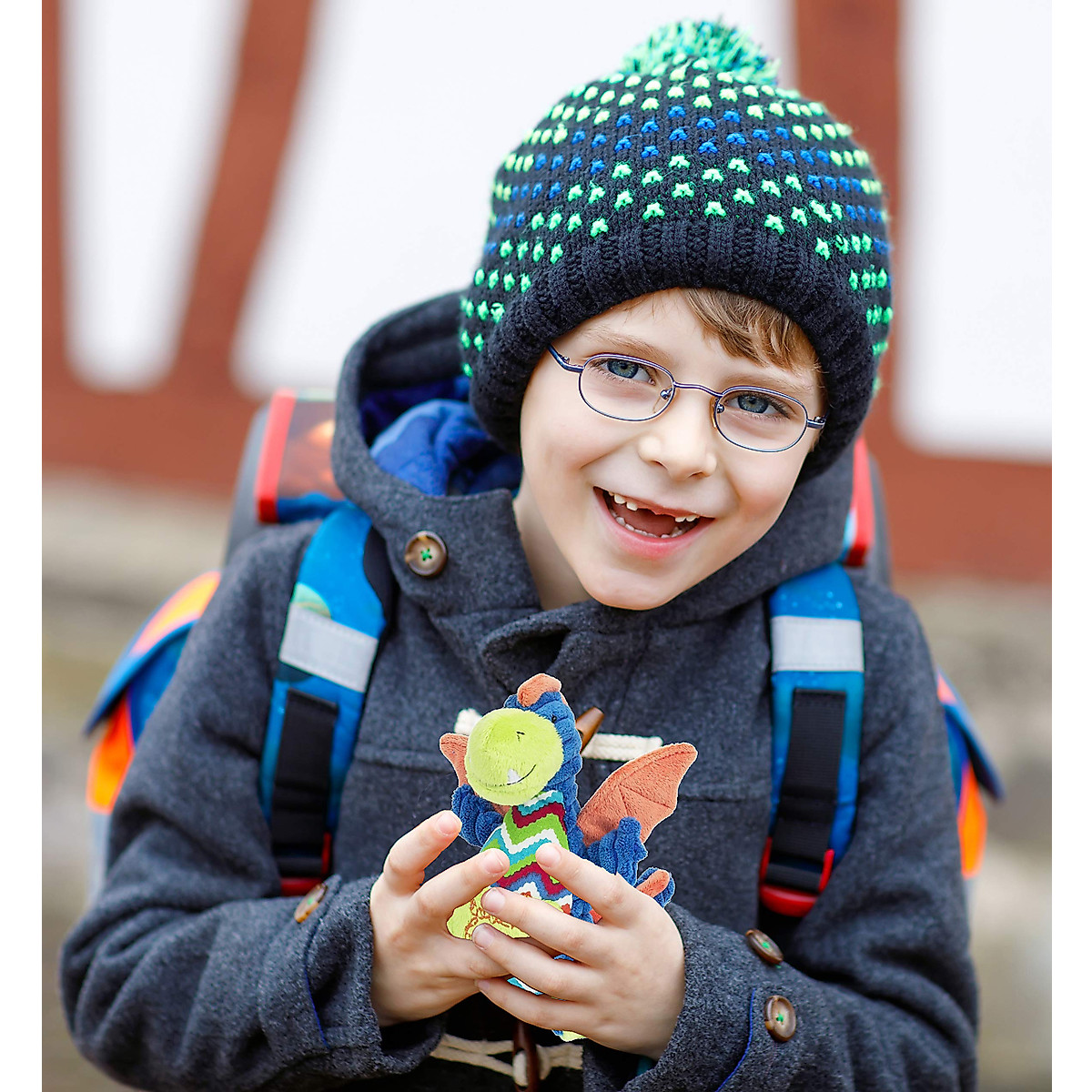 Maison Chic Plush Tooth Fairy Pillow for Little Boys and Girls About to Loose a Tooth (Dragon, Drake)