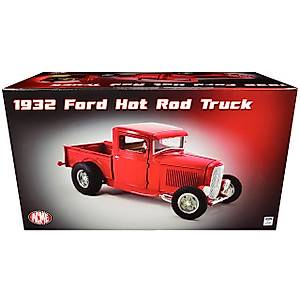 1932 Hot Rod Pickup Truck Red Limited Edition to 1722 Pieces Worldwide 1/18 Diecast Model Car by Acme A1804100