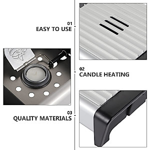 BESTonZON Dish Warmer Food Food Warmer Tea Light Food Warmer buffets Dish Heater Warmer Tray Candle