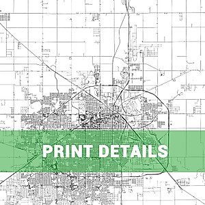 Dear Mapper Lubbock United States View Abstract Road Modern Map Art Minimalist Painting Black and White Canvas Line Art Print Poster Art Line Paintings Home Decor (Set of 3 Unframed) (16x24inch)