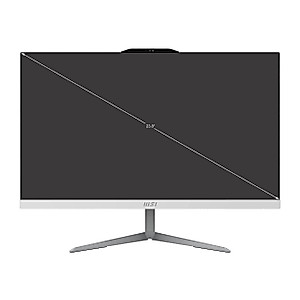 MSI Modern AM242 AIO Desktop, 23.8" FHD IPS-Grade LED, Intel Pentium G7505, 4GB Memory, 128GB SSD, WiFi 5, BT 5.1, White, Windows 11 PRO (11M-894US)