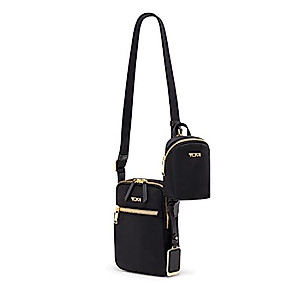 TUMI Voyageur Persia Crossbody - Men's & Women's Crossbody Bag - Crossbody Purse for Everyday Use - Black & Gold