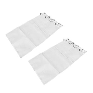 Beufee 2 Pack Mesh Hanging Shower Organizer, Bath Shower Caddy Organizer Curtains Bathroom Toiletry Wall Door Hanger Organizer with 6 Pockets