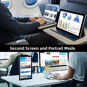 EVICIV Portable Monitor Touchscreen, 12.3” Touchscreen Display 1920x1280, 1200:1, 100% sRGB, 300 Nits Brightness Ultrawide IPS Portable Computer Monitor for Laptop/Gaming/Raspb Pi/Phone