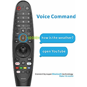 Replacement TV Remote for LG TV, Universal Magic Control with Voice, Pointer & Mouse for WebOS Smart TVs, Compatible with MR21GA MR20GA MR19BA MR18BA AKB75855501