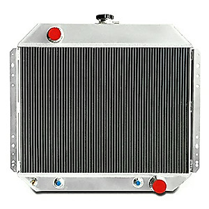 CoolingMaster 4 ROW Radiator+Shroud Fan+Relay Compatible with 1966-1979 Ford F100 F150 F250 F350