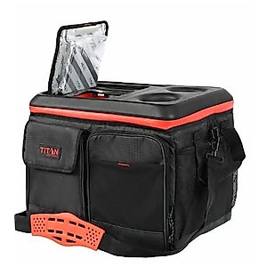 Titan 50-Can Collapsible Cooler Red