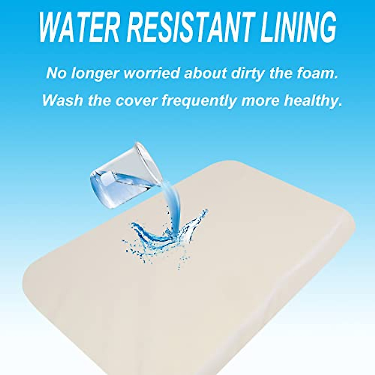 Mecc ecoh Rectangle Baby Bassinet Mattress, 100% Breathable Cover, 2" Thick, Fit for Baby Delight/KoolerThings/ANGELBLISS/YADAQE/Jimglo/BCOL/BabyBond/MMBABY/Mika Micky Bedside Sleeper, 33"x20"