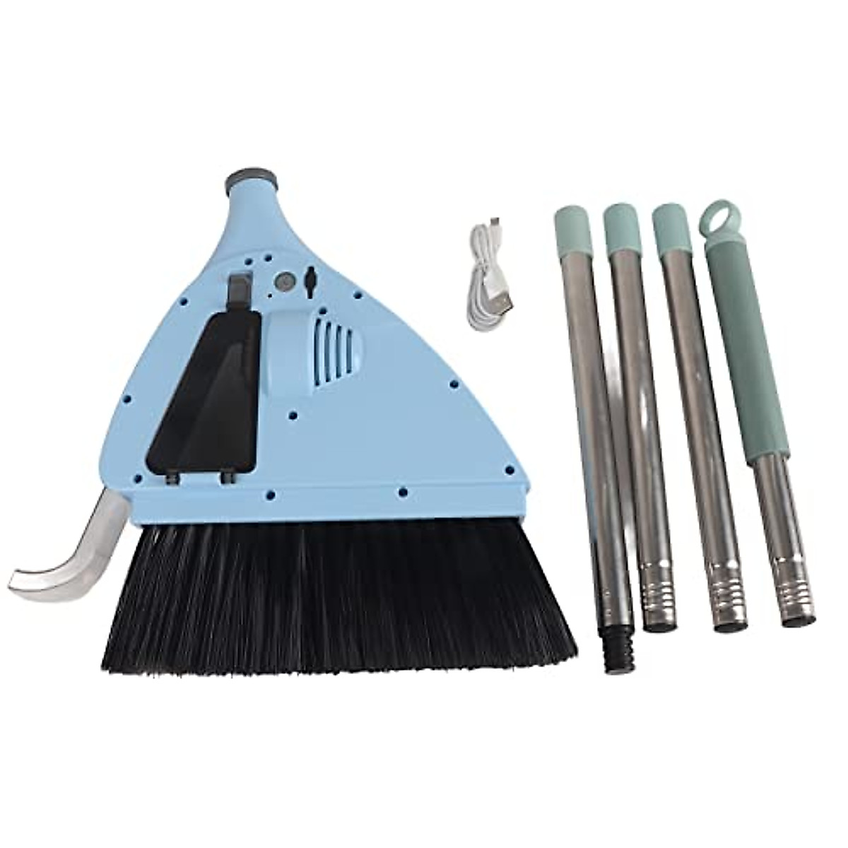 HEEPDD 2 in 1 Vacuum Sweeper, USB Charging Cordless Vacuum Broom Cleaner for Household Bedroom Living Room