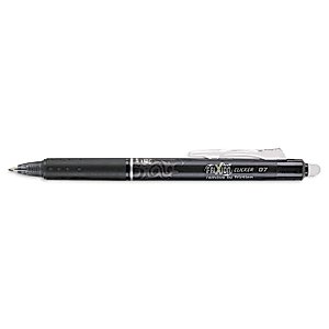 Pilot 31450 FriXion Clicker Erasable Gel Ink Retractable Pen, Black Ink, .7mm, Dozen