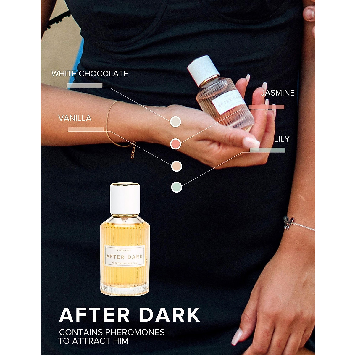 Eye Of Love After Dark Pheromone Perfume for Women - Unveil Elegance & Allure - 50ml Deluxe Parfum - Feminine Confidence for Romantic Evenings