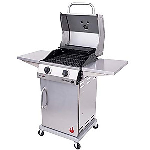 Char-Broil 463660421 Performance 2-Burner Cabinet Style Liquid Propane Gas Grill, Stainless Steel