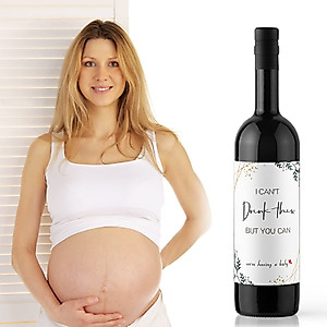 Pregnancy Announcements Wine Labels, ● 8 PCS ● Baby Announcement Wine Labels, Pregnancy Announcement for Aunties, Pregnancy Reveal for Friends, Pregnancy Announcement for Grandparents