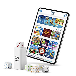 GoDice Full Pack - 6 Smart Connected Dice. Brings The Best Dice Games of All Time to the 21st Century. Educational, Fun, and Innovative Games for Family, Friends, Game nights. Free App. Cool Tech Gift