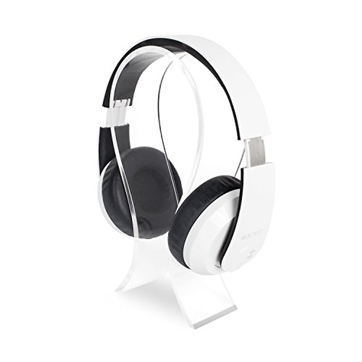 AmoVee® Acrylic Headphone Stand Display Headphone Holder Headphone Hanger Headset Hanger Support - Suitable for All Headphone Sizes - (Transparent)