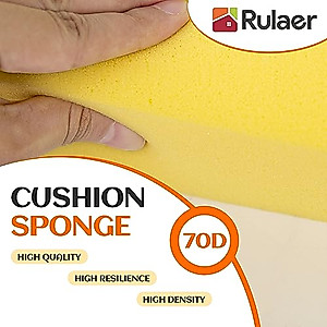 RULAER 48 inch Bench Cushion for Indoor Furniture,High Weather Resistance Patio Bench Seat Cushion Durable Washable Garden Chair Pads(48x16x3 inch,Grey)