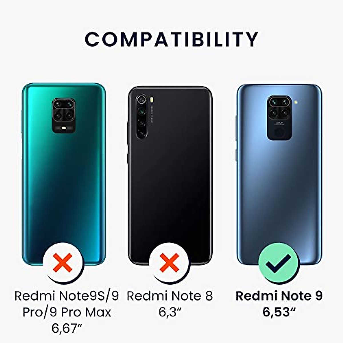 kwmobile Crossbody Case Compatible with Xiaomi Redmi Note 9 Case - TPU Silicone Cover with Strap - Lavender