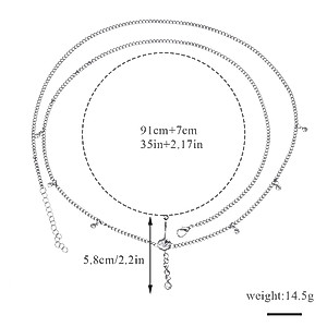 Dresbe Rhinestone Belly Button Ring Silver Crystal Waist Chain Beaded Piercing Navel Sexy Body Chain Party Body Jewelry Accessories for Women and Girls BC116