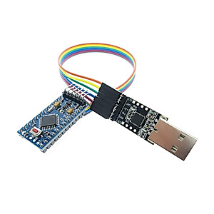 ALAMSCN Pro Mini Module Atmega328 328P 5V 16M + CP2102 Module USB 2.0 to TTL Module with Cable for Arduino Compatible with Nano