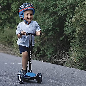 Hishine Scooter for Kids Age 3-8,3 Wheel Scooter w/ 4 Adjustable Height,Extra Wide Pu Light Up Wheels,Strong Thick &Wide Deck,Lean to Steer,110lbs Capacity,Toddler Scooter Children Boys Girls
