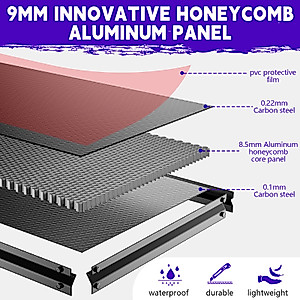 Lauxery Heavy-Duty Metal Garage Shelving Unit, 3000 lbs Load Capacity, 5-Tier Aluminum Metal Garage Shelves, Adjustable Industrial Storage Rack for Basement and Workshop(1,72" H X 45.3" X 19")