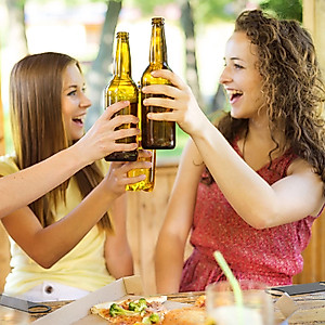 ZCYSRLQIN 30 Pcs Flat Bottle Opener 7 Inch Black Stainless Steel Beer bottle Openers Heavy Duty Bar Blade Solid Bottle Cap Opener Funny Bartender Bottle Opener for Kitchen Restaurant Party Supplies