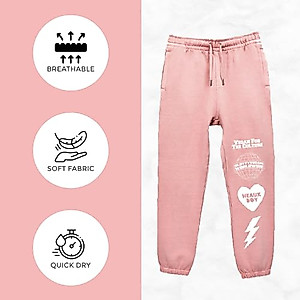 Slutty Vegan Worldwide Slut Sweatpants, Lightweight Unisex Joggers with Pocket, Fleece Sweatpants High Waisted Joggers Pants, (US, Alpha, Medium, Regular, Regular) Black