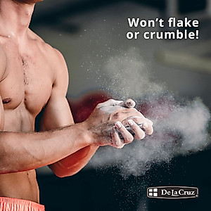 De La Cruz Magnesium Carbonate Gym Chalk - Weightlifting, Gymnastics and Rock Climbing Chalk - 1 Block