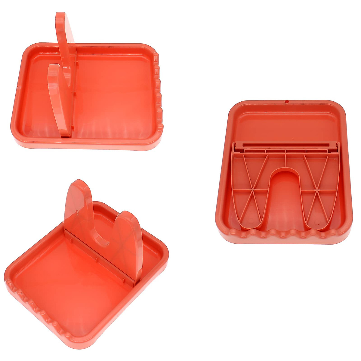 GWYAN 2 Pcs Foldable Lid Racks Multifunctional Kitchen Cutlery Pot Lid Holder Shelf (Blue, Pink)